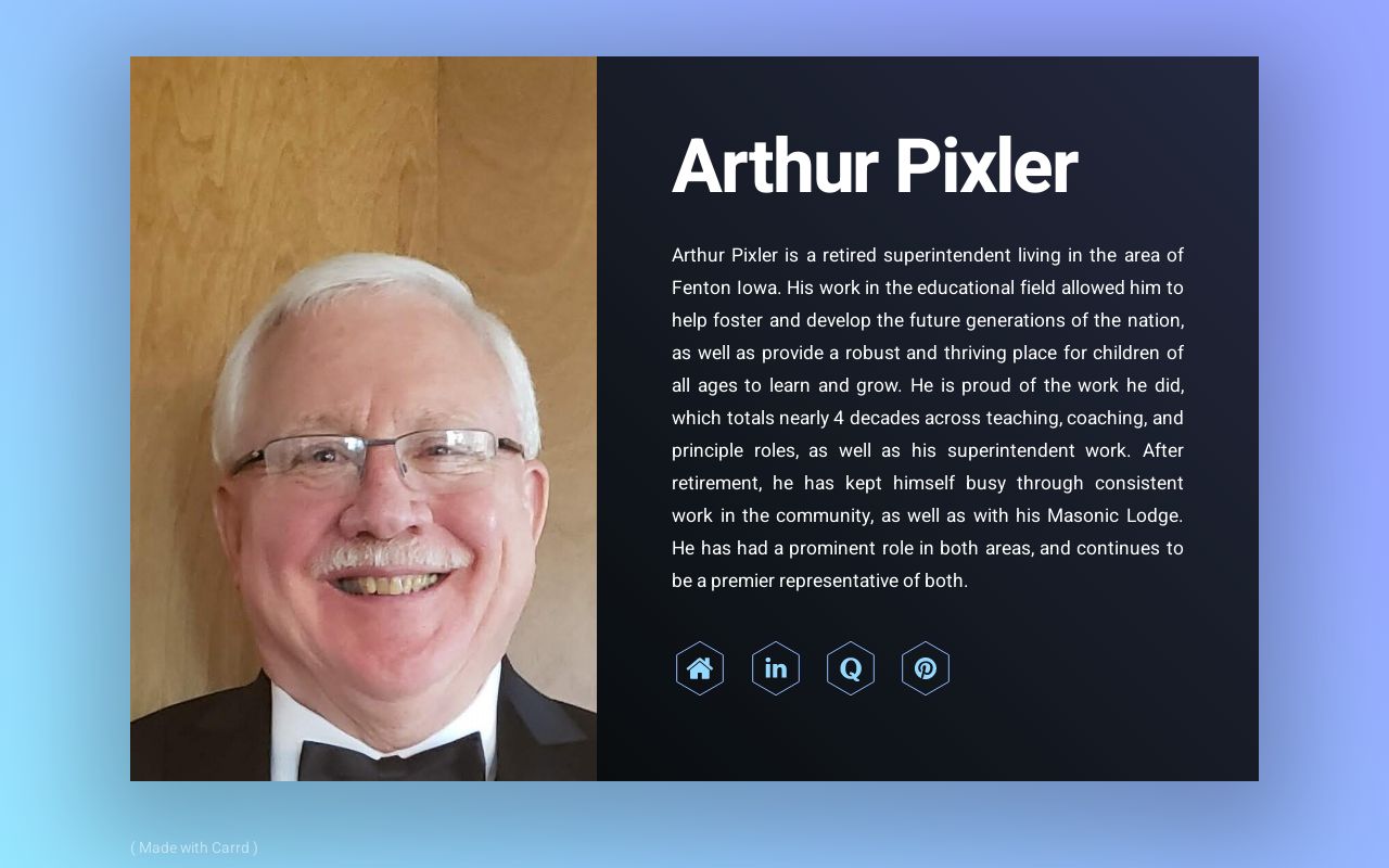 Arthur Pixler's Carrd